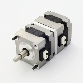 Double motor - MICROSTEP GmbH - stepper / DC / for industrial applications