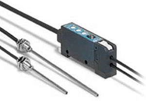 Through-beam photoelectric sensor - SA1C-F - IDEC - rectangular / fiber optic / compact