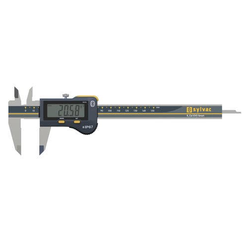 Digital caliper - S_Cal EVO Smart - SYLVAC - stainless steel / with data output / wireless