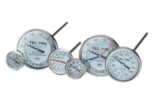 Bi-metal thermometer - Tel-Tru Manufacturing - analog / dial / rugged