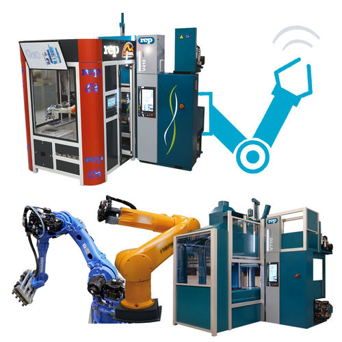 Robotic loading cell - REP international - for injection molding machines
