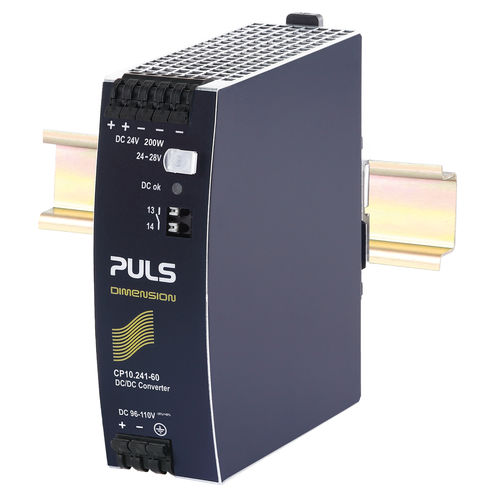 DIN rail DC/DC converter - CP10.241-60 - PULS GmbH - for railway applications / wide input range ...