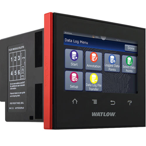 Temperature controller with touchscreen - F4T - Watlow Electric Manufacturing Company - process ...