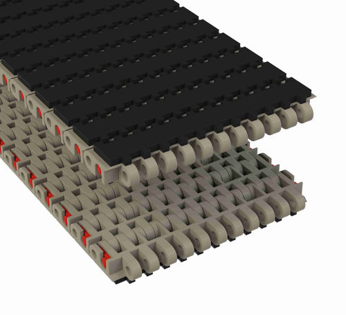 Modular conveyor belt - 7705 SuperGrip™ - Rexnord Industries, LLC - plastic