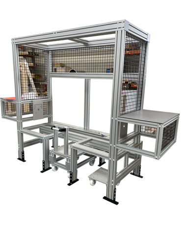 Modular machine frame - NORCAN - column type / with control cabinet ...