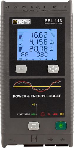 Voltage data-logger - PEL 113 - CHAUVIN ARNOUX - current / power / energy