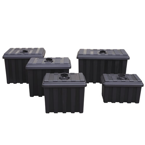 Polypropylene crate - 9096 series - CEMO - storage / transport / with lid
