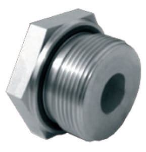 Hexagonal plug - NORMYDRO - threaded / metal