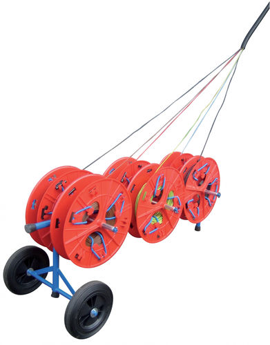 Cable decoiler - MAXIQUAD - CABLE EQUIPEMENTS - mobile / vertical