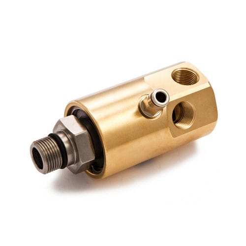 Water rotary union - S series - ROTOFLUX s.r.l. - 2-passage / brass ...