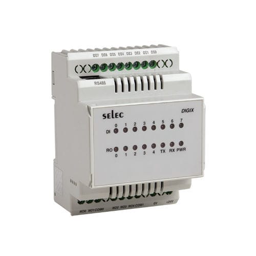 DIN rail PLC - DIGIX-B - SELEC Controls Pvt. Ltd. - analog inputs ...