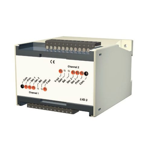 DIN rail signal conditioner - LVD 3 - Nobel Weighing Systems - for LVDT transducers