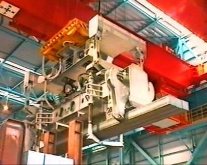 Billet lifting clamp - Heppenstall Technology - vertical / hydraulic