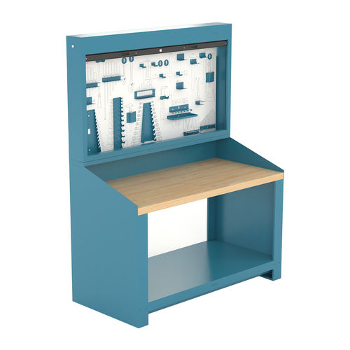 Steel workbench - 150 series - HECO - with tool board