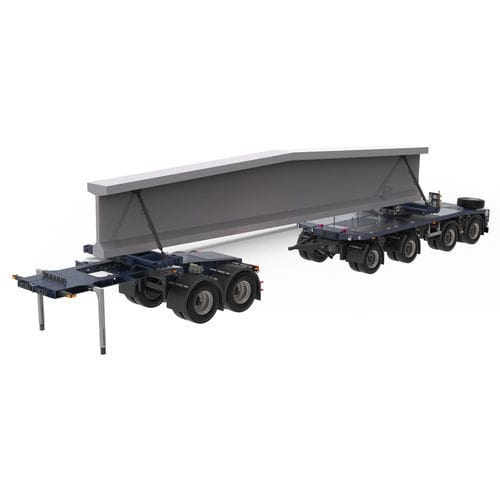 Self-tracking trailer - Goldhofer - construction / flexible