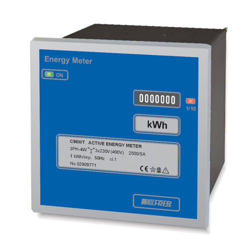 Three-phase electric energy meter - C96WYM - FRER - panel-mount