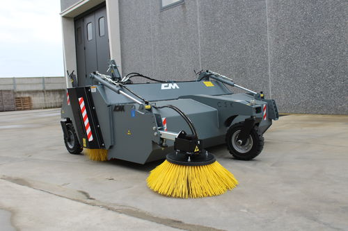 Truck-mounted suction sweeper - CSK - CM Srl - for loaders / for skid ...