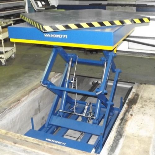 Lifting table with rotary plate - INCOMEF - scissor / stationary / loading
