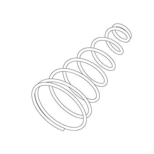Extension spring - HELICAL - conical / custom-made