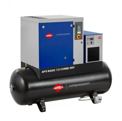 Screw compressor - APS 7.5 Basic Combi - AIRPRESS - air / AC / stationary