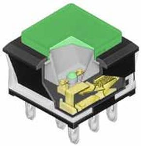 Spring push-button switch - UB series - NKK Switches - flat / momentary ...