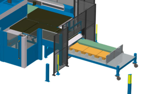 Cutting machine sorting table - PRIMA POWER