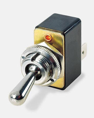Lever switch - max. 3 A, 250 V | 0600 - Arcolectric - single-pole ...