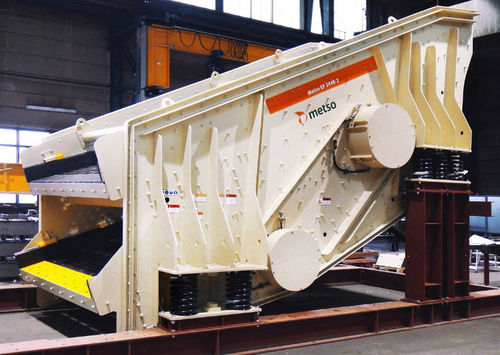 Mining screener - EF - Metso Corporation - linear vibrating / for bulk ...