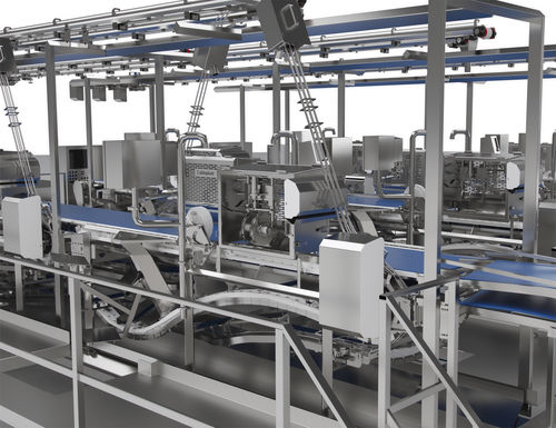 Semi-automatic packaging line - Cabinplant A/S - for the food industry ...