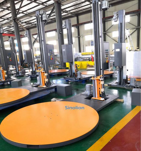 Turntable wrapping machine - T1650EC - SHANDONG SINOLION MACHINERY CORP ...