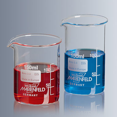 Graduated beaker - 4110 series - Paul Marienfeld GmbH & Co. KG - glass