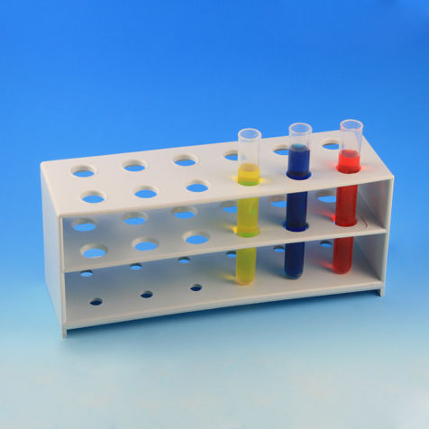 Test tube storage rack - max. 10 x 2.5 x 3" - Globe Scientific Inc.