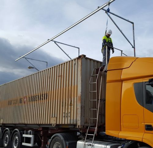 Logistic fall arrest system - Alsipercha - Logistics - Encofrados Alsina