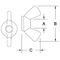 Locking nut - WING02 series - Vital Parts ltd - long / wing / nylon