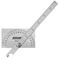 Stainless steel protractor - 1854-0600 - Johnson Level - measuring ...