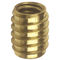 Threaded insert - series 10 - SPIROL - self-tapping / brass / round