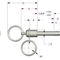 Double-acting quick-release pin - Avibank Mfg., Inc - T-handle