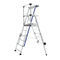 Aluminum ladder - SHERPASCOPIC - TUBESCA - platform / mobile / telescopic