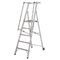 Mobile step ladder - MAGNUM 2 - TUBESCA - aluminum