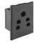 Panel-mounted electrical socket - EMO-6 - Elcom - built-in