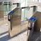 Stainless steel speed gate - Gunnebo - glass