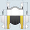 Rubber pipe expansion joint - Type KP - DILATOFLEX - round / flange