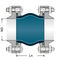 Rubber pipe expansion joint - Type K - DILATOFLEX - round / flange