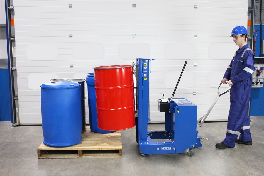 Counterbalance Drum Depalletiser - 350kg safe working load (SWL) model ...