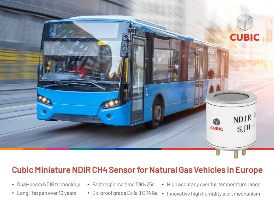 Cubic Miniature NDIR CH4 Sensor for Natural Gas Vehicles in Europe - Wuhan, Hubei, China - Cubic ...