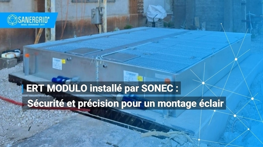 Rapid installation of the ERT MODULO retention system from Sanergrid on ...