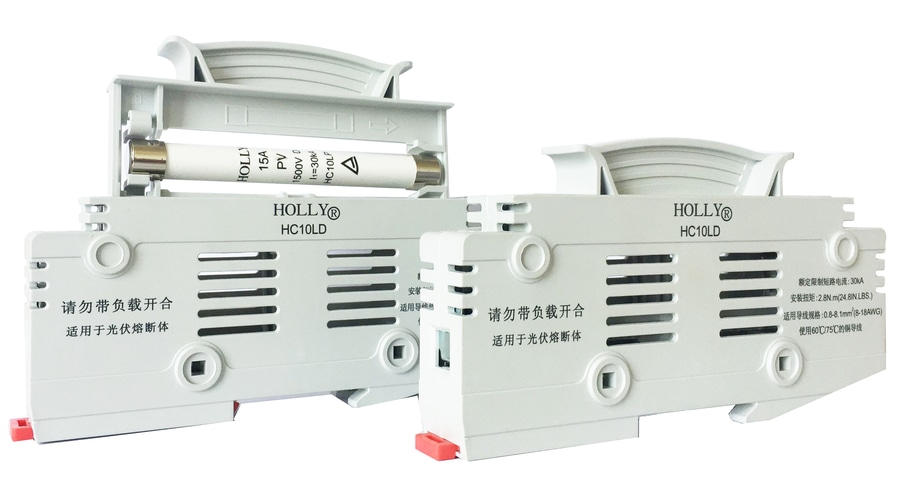 Holly Photovoltaic Fuse 1500V DC for Inverter or Combiner box - Xiamen ...