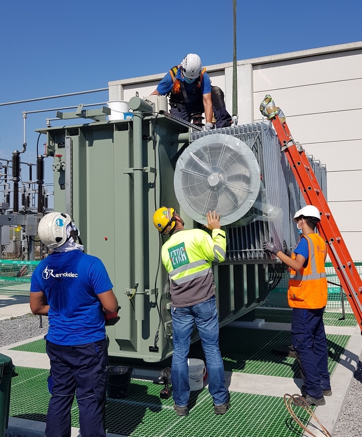 Installation of an 63KV 40MVA ONAN/ONAF oil-filled power transformer ...
