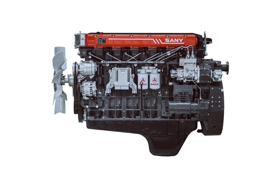 Sany join hands with Deutz to unveil the truck engine - Hunan, China - SANY