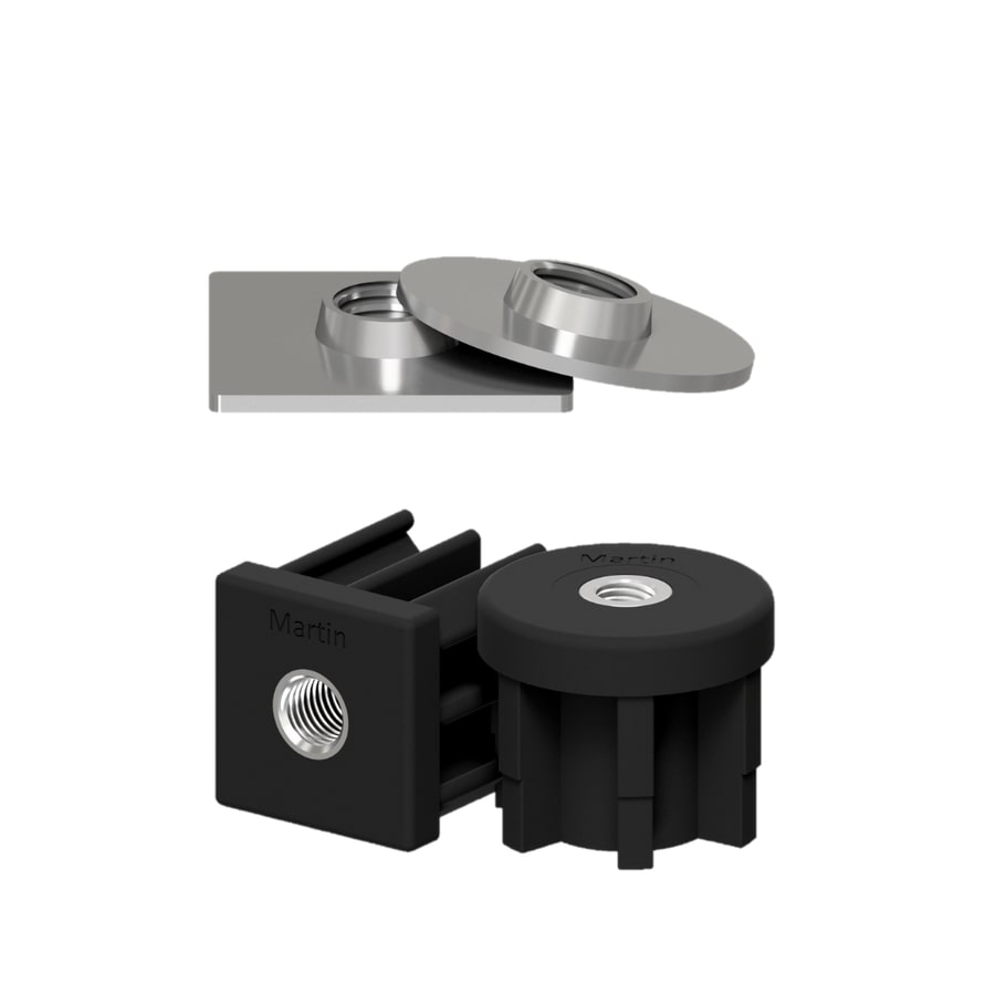 Conveyor components: leveling feet, welding plates and plug by Martin ...